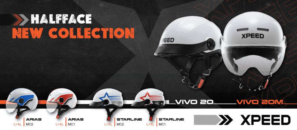 HALF FACE Archives - Xpeed Helmets